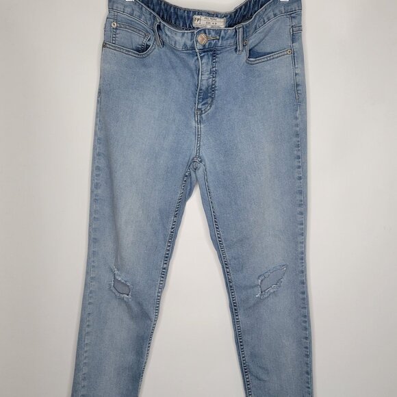 Free People | Jeans | Free People Jeans Denim Light Wash Jeans Size W3 ...